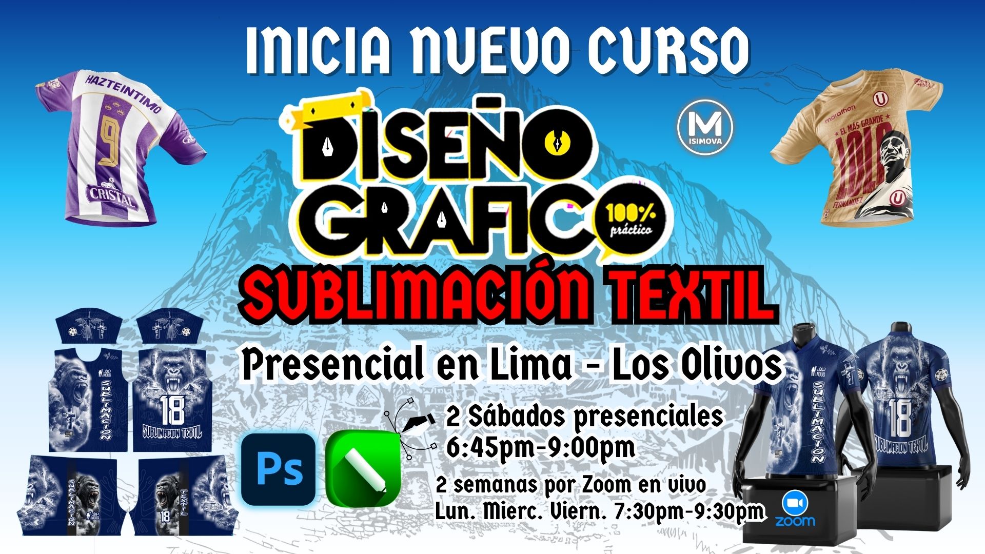 DISEÑO PARA SUBLIMACION TEXTIL - Isimova Cursos y Especializaciones