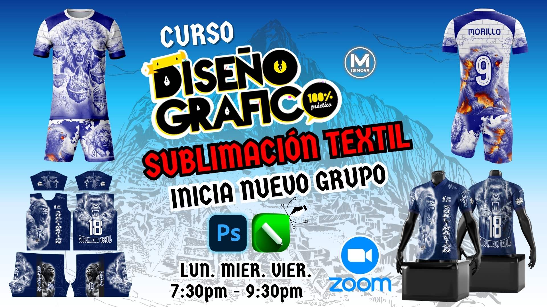 Curso por Zoom Sublimacion Textil - Isimova Cursos y Especializaciones